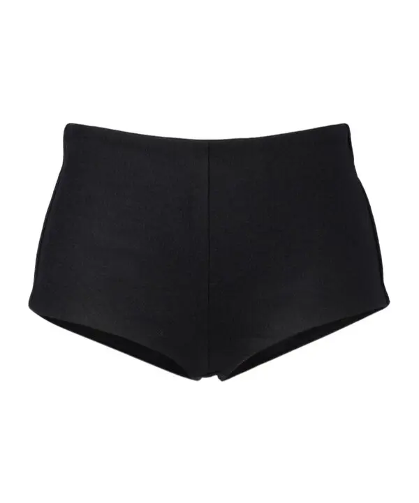 ENTIRE STUDIOS Mid-rise Wool Shorts - Black