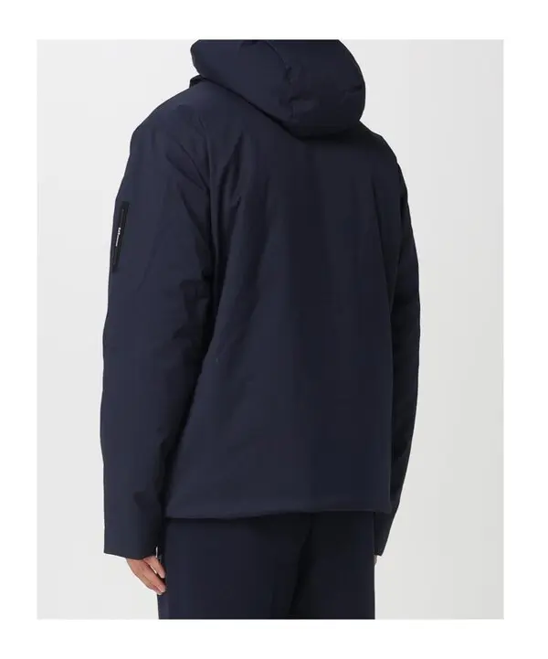 EA7 Long Sleeve Cotton Hooded Coat