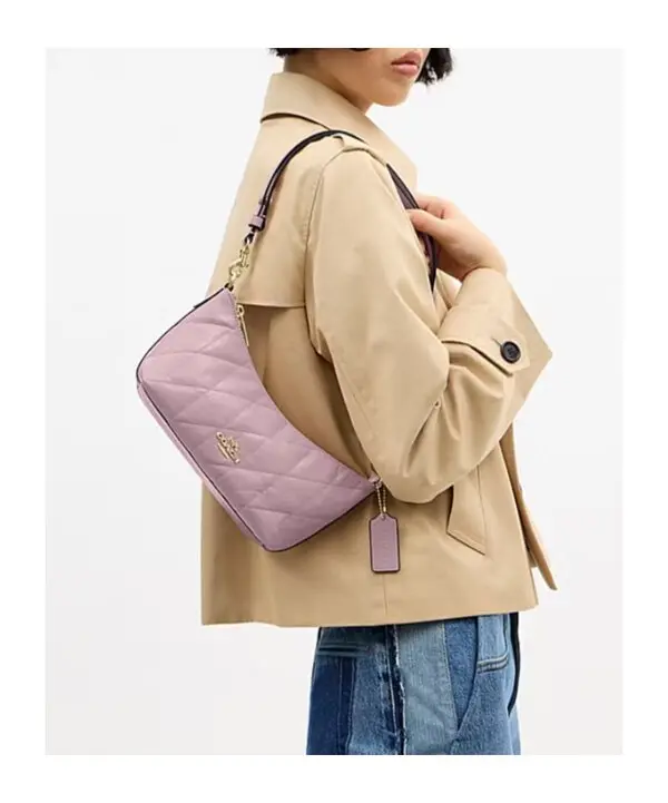 COACH Caitlin Quilted Shoulder Bag With Chain Strap - Im/carnation