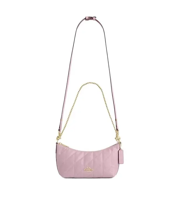 COACH Caitlin Quilted Shoulder Bag With Chain Strap - Im/carnation