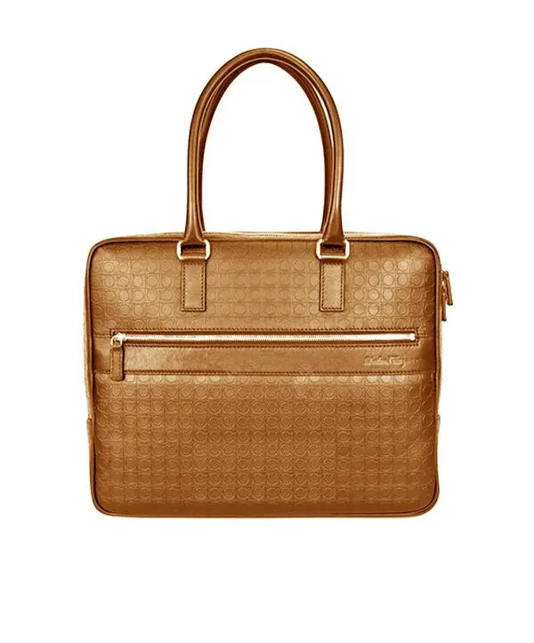 FERRAGAMO Monogram Top Handle Bag