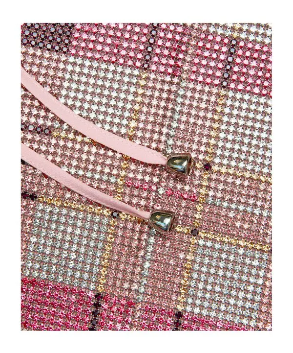SELF-PORTRAIT Crystal-embellished Halter Top