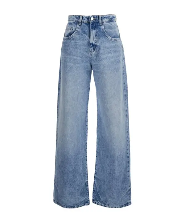 ICON DENIM LOS ANGELES Poppy High-rise Wide-leg Jeans - Blue