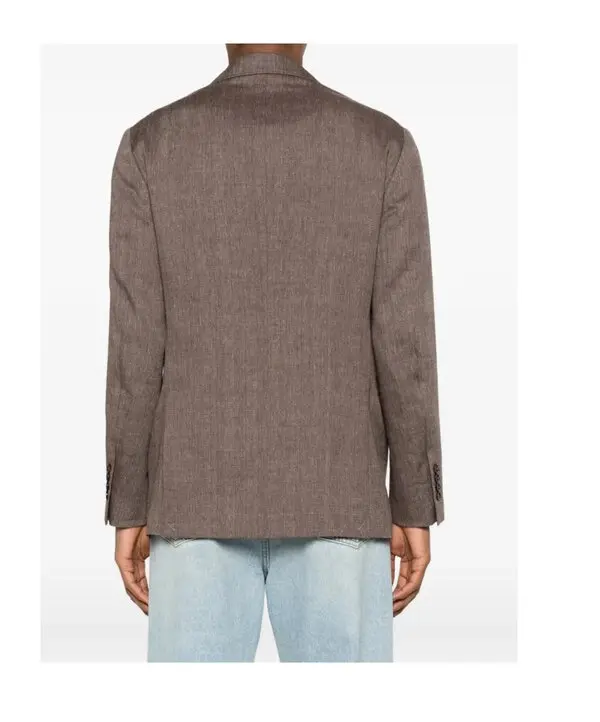 Brunello Cucinelli Flap-pocket Blazer - Gray