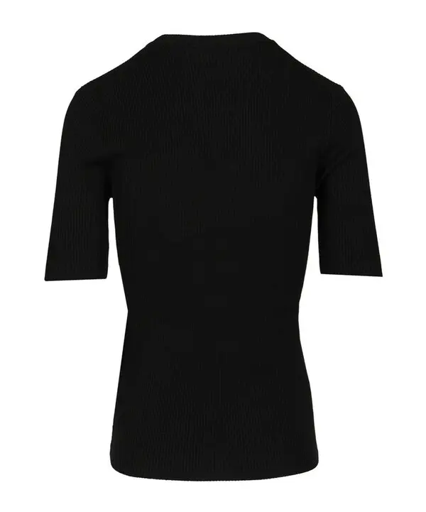 P.a.r.o.s.h Half Sleeve Ribbed Knit Sweater