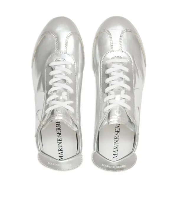MARINE SERRE Astra Low-top Sneakers - Sliver