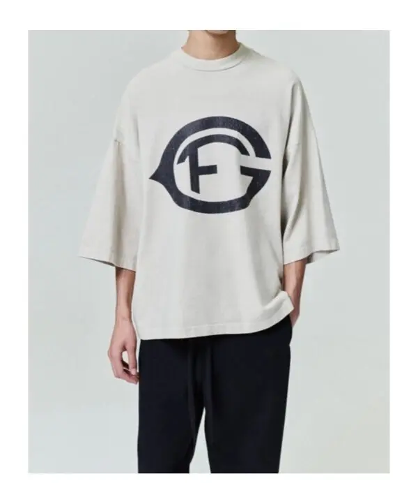 Fear Of God Short Sleeve Crewneck T-shirt - Nude