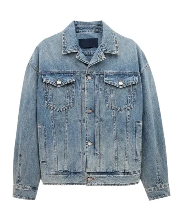 JUUN.J Long Sleeve Denim Jacket - Blue