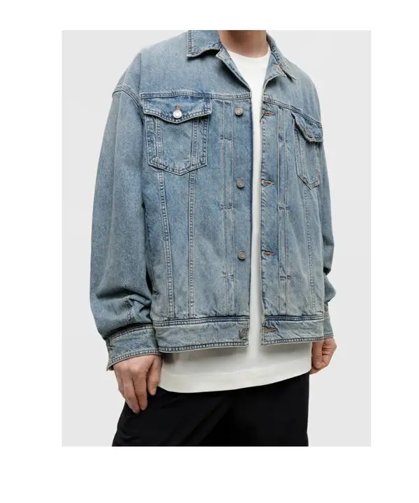 JUUN.J Long Sleeve Denim Jacket - Blue