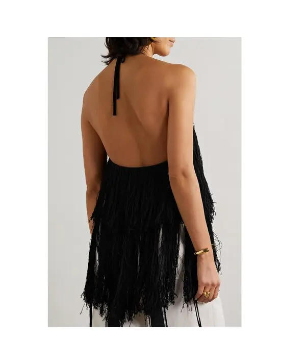 Altuzarra Fringe Halter Sweater
