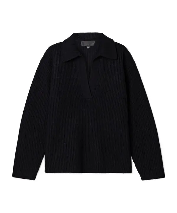 NILI LOTAN Tova Ribbed Long-sleeved Sweater
