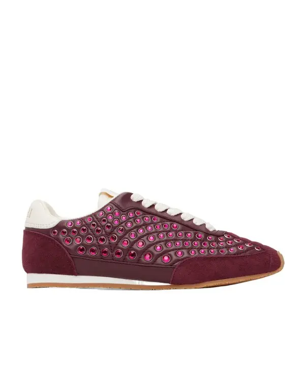 Amiri Studded Lace-up Sneakers - Vintage Port