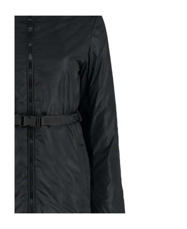 Duvetica Long-sleeved Hooded Casual Jacket - Black