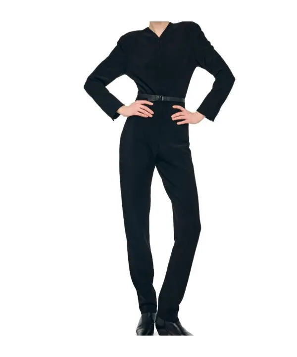 Norma Kamali V-neck Zip-front Jumpsuit