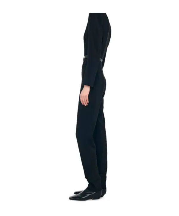 Norma Kamali V-neck Zip-front Jumpsuit