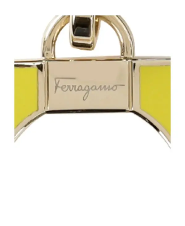 FERRAGAMO Logo Metal Ring Keychain