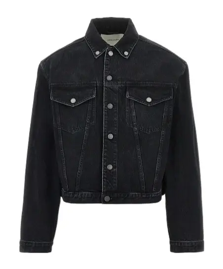 ENTIRE STUDIOS Shrunken Denim Jacket - Black