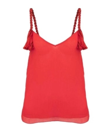 J.W.ANDERSON V-neck Tasseled Camisole - Red