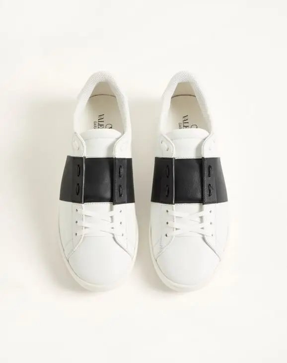 Valentino Garavani Open Royco Lace-up Sneakers - White/black