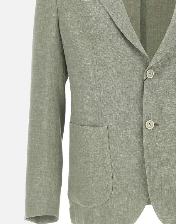 Eleventy Single-breasted Slim Blazer - Gray