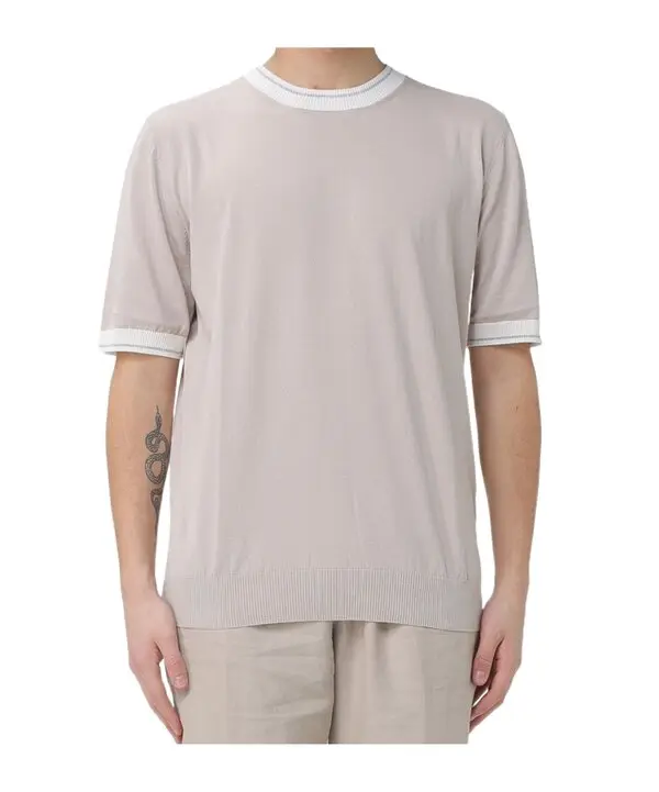 Eleventy Ribbed-design T-shirt