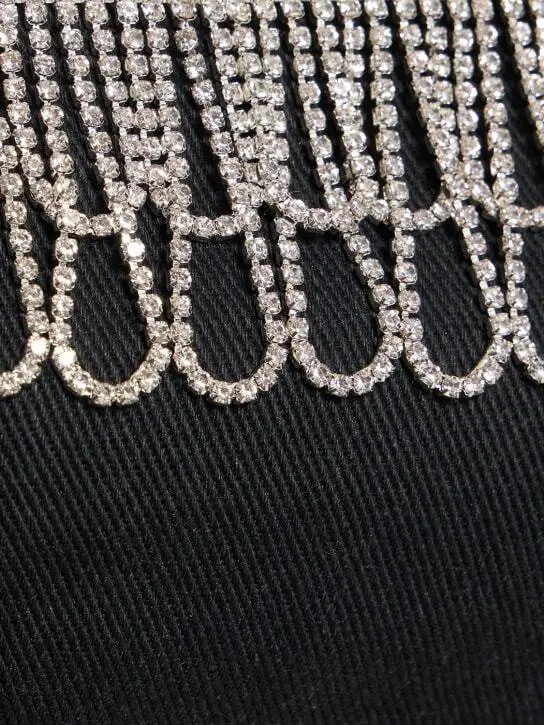 ROTATE BY BIRGER CHRISTENSEN Crystal Embellished Tube Top