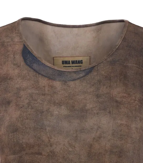 UMA WANG Short-sleeved Printed Crewneck T-shirt