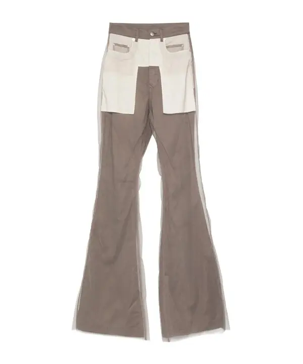Rick Owens Bolan Flared Trousers - Grey
