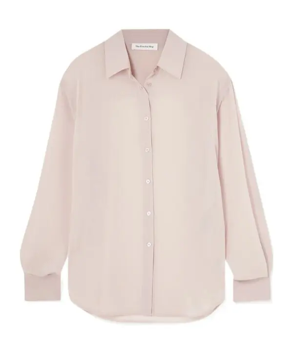 THE FRANKIE SHOP Peri Georgette Shirt - Babypink