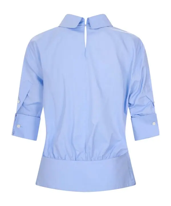Marni Gathered Button-up Shirt - Blue