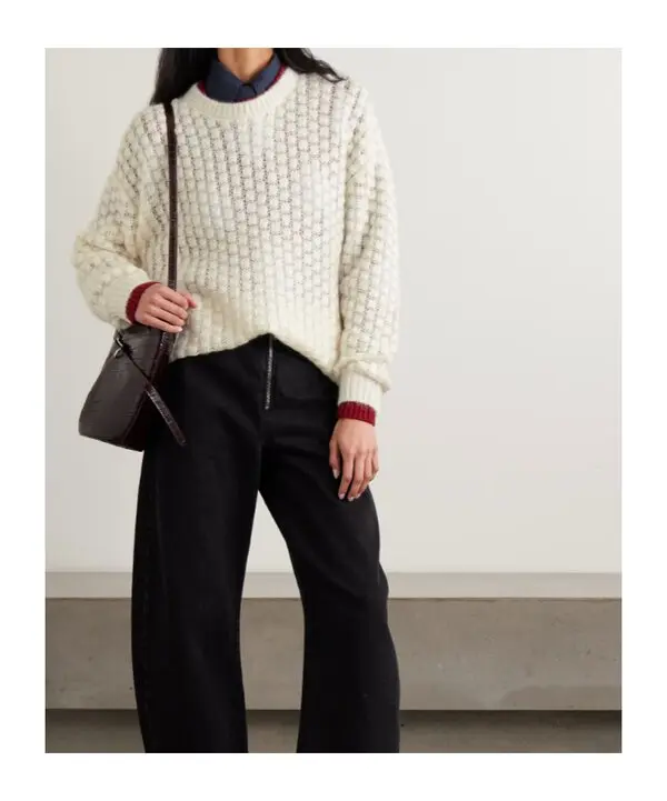 FRAME The Cloud Crew Open-knit Sweater