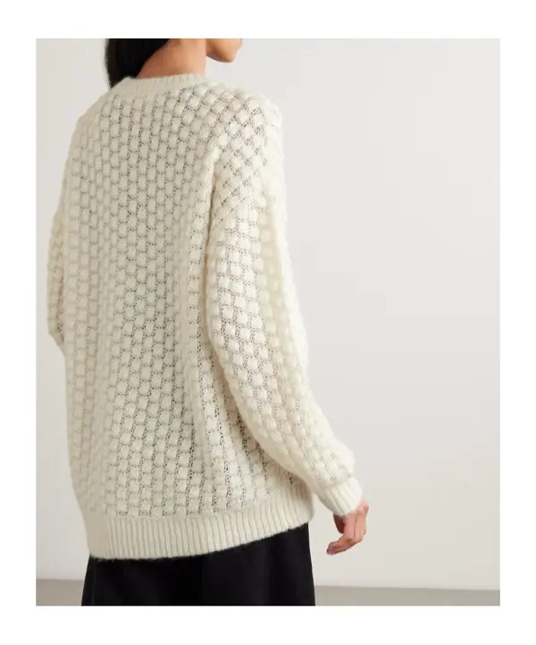 FRAME The Cloud Crew Open-knit Sweater
