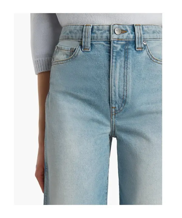Khaite Delina High-waisted Flare Jeans - Blue