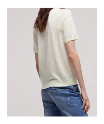 Gucci Fine Knit Crewneck Top With Embroidered Crest