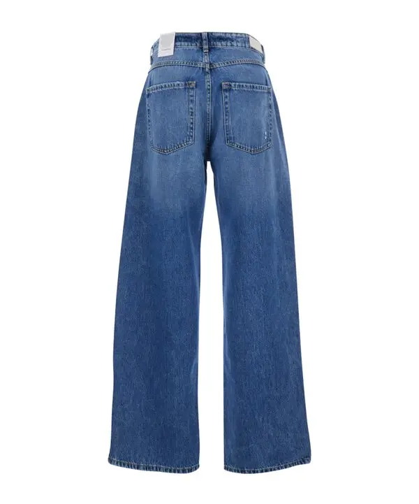 ICON DENIM LOS ANGELES Wide Leg Jeans - Blu