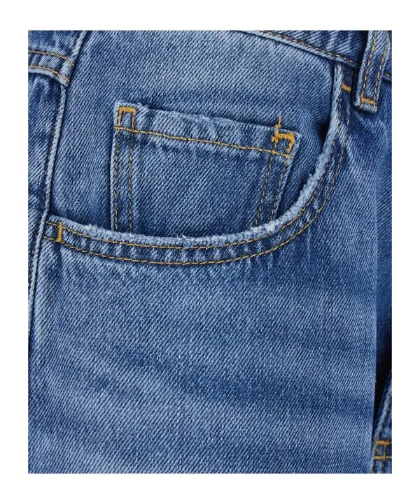ICON DENIM LOS ANGELES Wide Leg Jeans - Blu