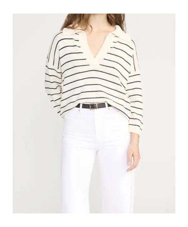 FRAME Striped Easy Pullover
