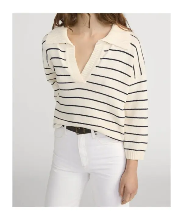 FRAME Striped Easy Pullover