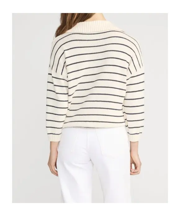 FRAME Striped Easy Pullover