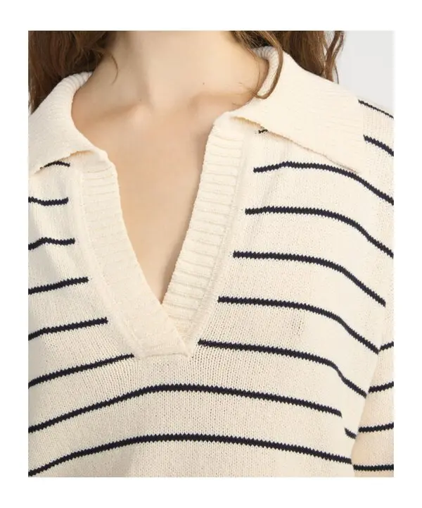 FRAME Striped Easy Pullover