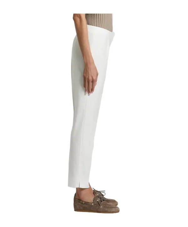 Peserico Cigarette Trousers With Back Slit Hem