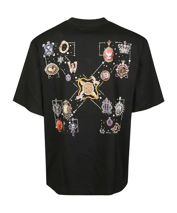 Off-White Jewelry Araldic Arrow Skate T-shirt - Black