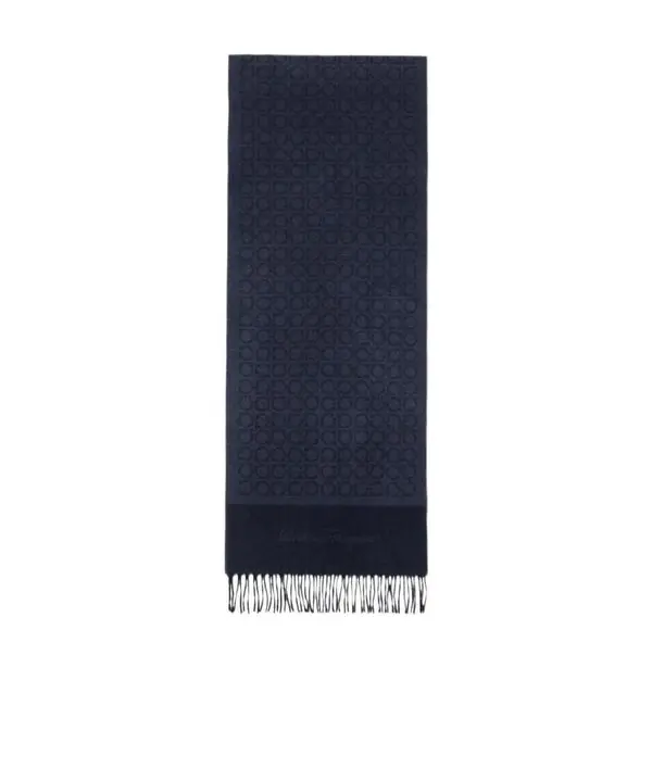 FERRAGAMO Logo Scarf - Black