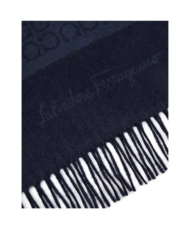 FERRAGAMO Logo Scarf - Black