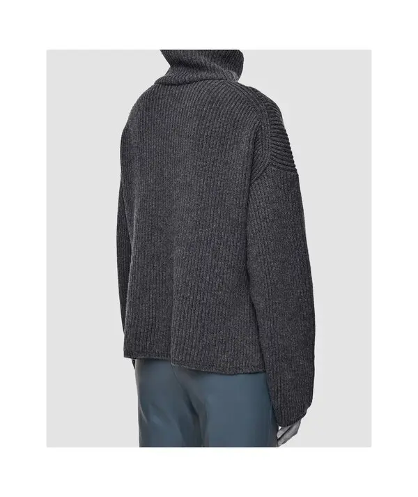JOSEPH Ribbed Knit High Neck Sweater