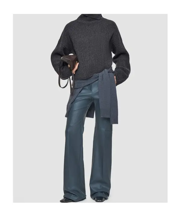 JOSEPH Ribbed Knit High Neck Sweater