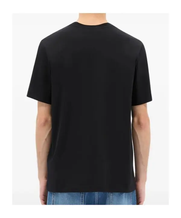 MSGM Logo Embroidered T-shirt - Black