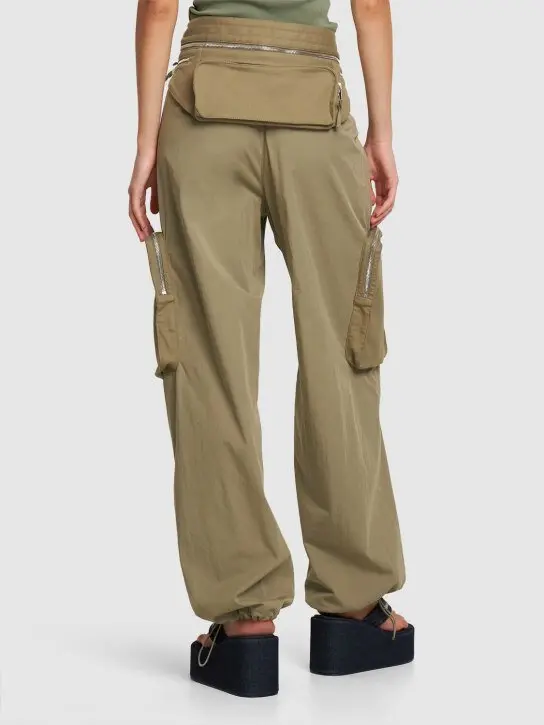 DION LEE Cargo Pants With Detachable Pouch