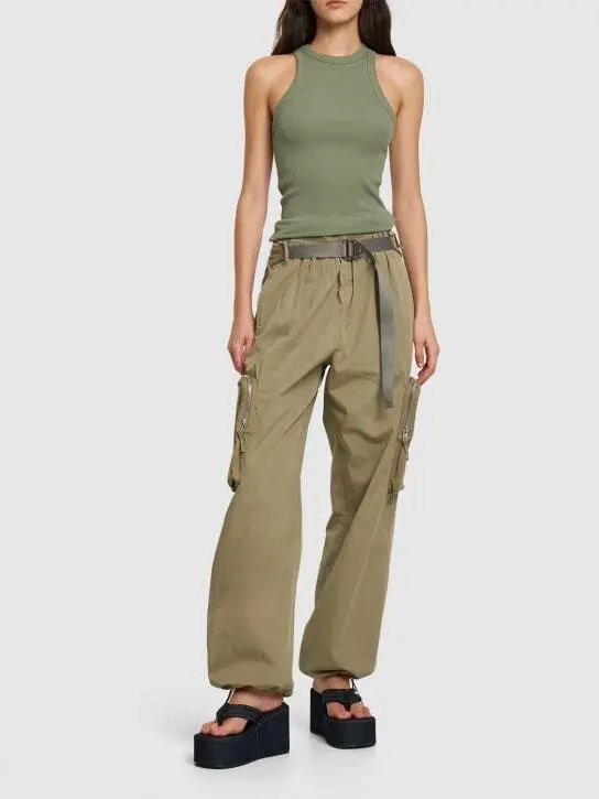 DION LEE Cargo Pants With Detachable Pouch