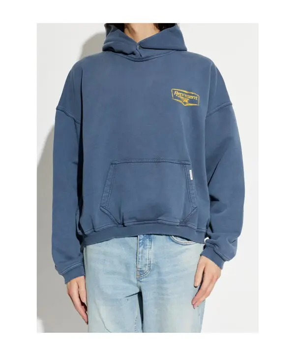 REPRESENT Graphic Print Hoodie - Blue